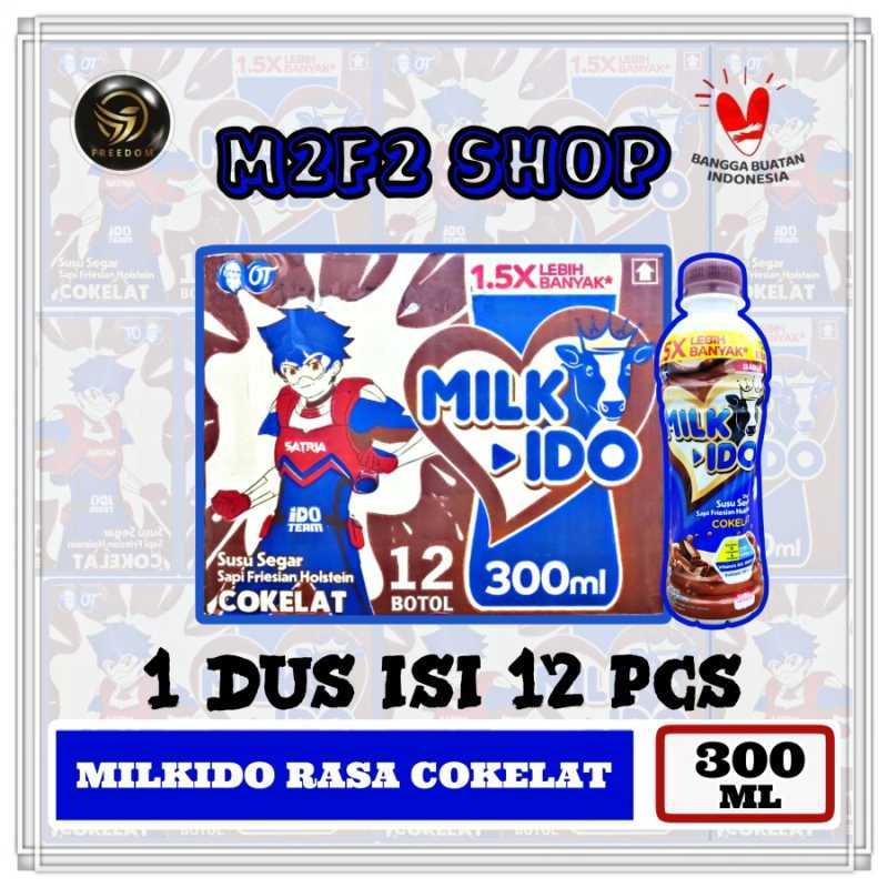 Jual Susu Segar Milkido Rasa Cokelat UHT Botol Plastik Pet - 300 ml ...