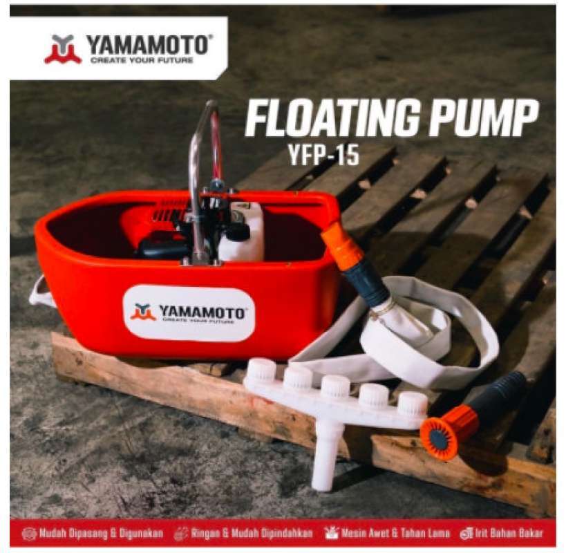 Jual Pompa Terapung Pompa Apung Floating Water Pump YAMAMOTO YFP 15 di ...