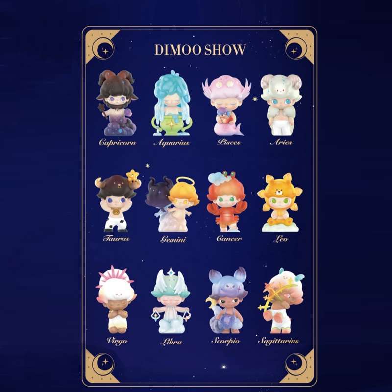 Promo POP MART Dimoo Zodiac Blindbox Koleksi Terdiri dari 12 Karakter ...