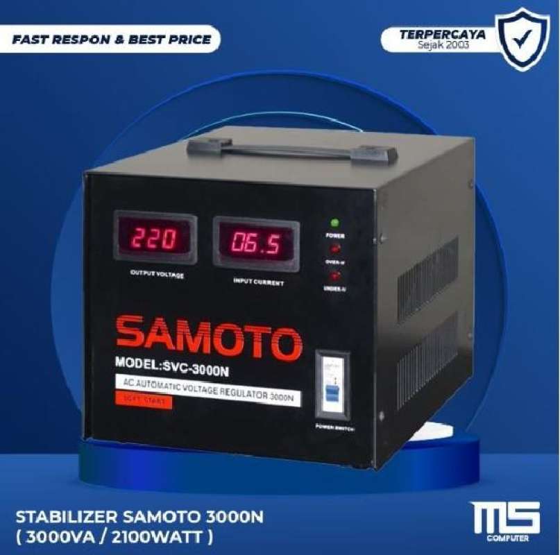Jual Stabilizer Samoto 3000VA Stavolt Listrik Stabiliser SVC 3000N 3000 ...
