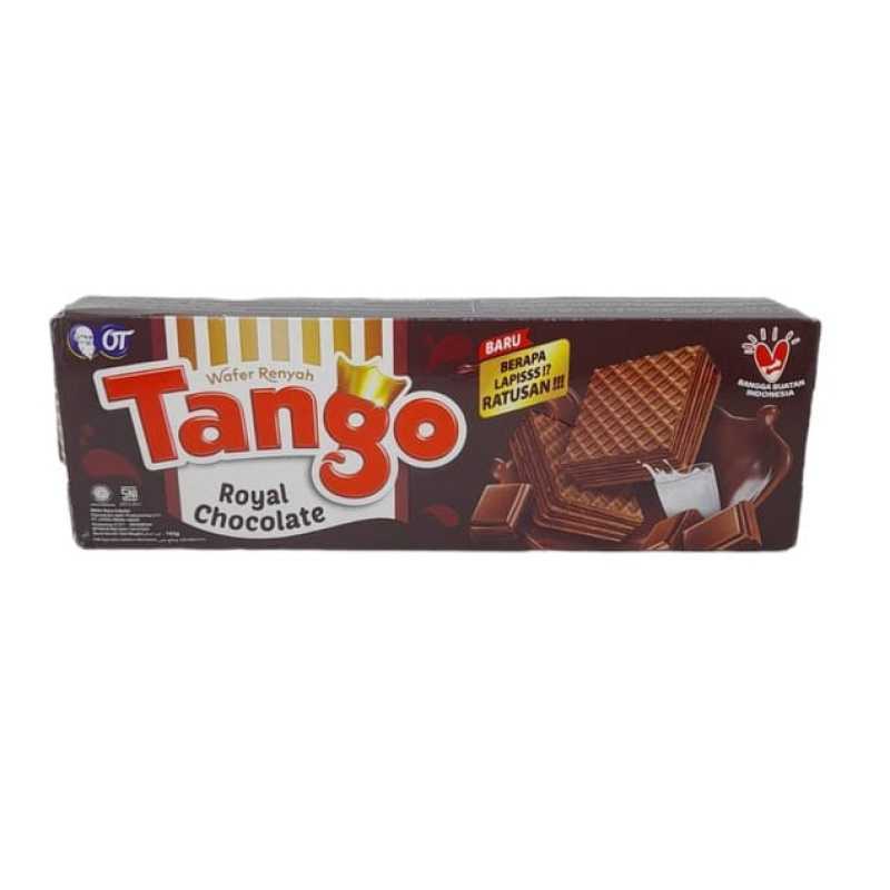 Jual Wafer Tango Royal Chocolate 163gr cemilan murah dan enak di Seller ...