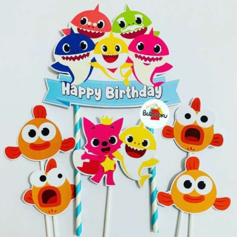 Jual BABY SHARK IKAN TOPPER CAKE BIRTHDAY/HIASAN KUE ULANG TAHUN di ...