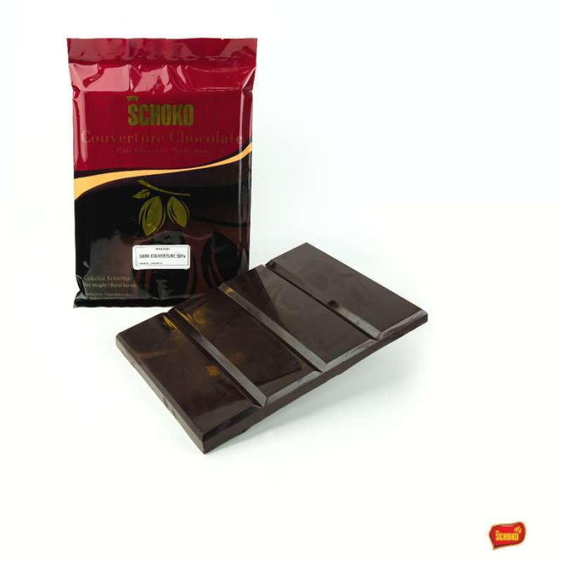 Jual SCHOKO Dark Chocolate Couverture 56% Blok / Packing 1 Kg di Seller ...