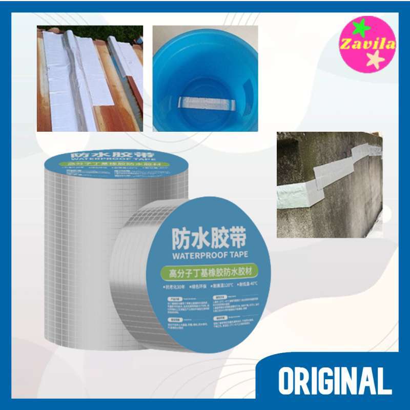 Jual Lakban Aluminium Foil Anti Bocor Butyl Rubber Isolasi Waterproof ...