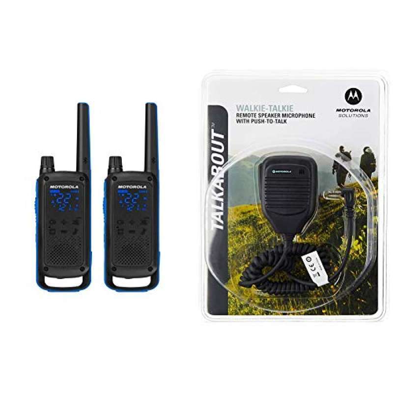 Jual Motorola Talkabout T800 Two-Way Radios, 2 Pack, Black/Blue & 53724 ...