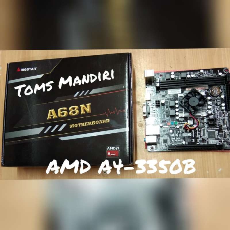 Promo Motherboard Biostar A68n-5600e Amd On Board A4-3350b Ddr3 Mini ...