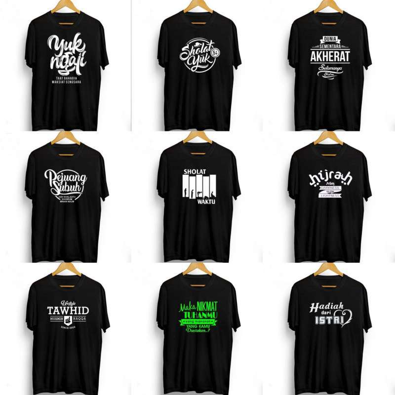 Jual KAOS DAKWAH DEWASA YUK NGAJI SOLAT YUK TAUHID HIJRAH MAKA NIKMAT ... Jual KAOS DAKWAH DEWASA YUK NGAJI SOLAT YUK TAUHID HIJRAH MAKA NIKMAT ...