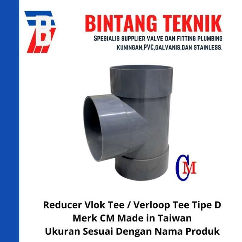 Jual Tee / Vlok Tee 8 X 6 Pvc D Merk Cm Taiwan Di Seller Toko Bintang ...