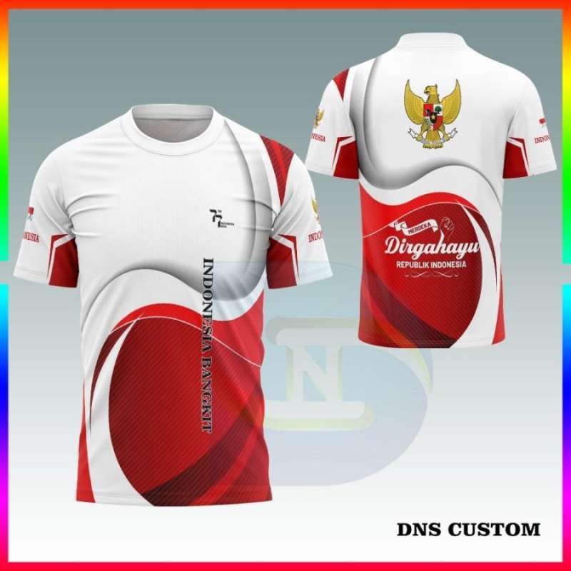 Jual Baju Kaos HUT Indonesia Merdeka 77Th 17 Agustus 2022 Custom ...
