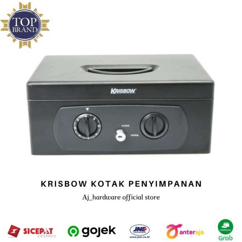 Jual Krisbow Cash Box / Brankas / Kotak Penyimpanan Uang - Hitam di ...
