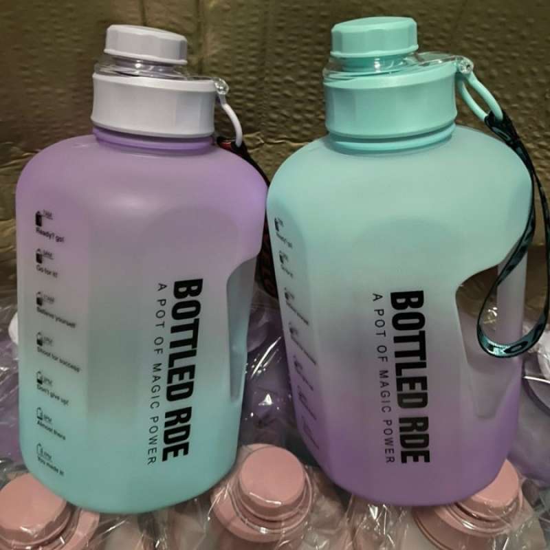 Jual OEM BOTOL AIR MINUM GALON 2.2 LITER BOTOL GYM WARNA DAN MOTIVASI ...