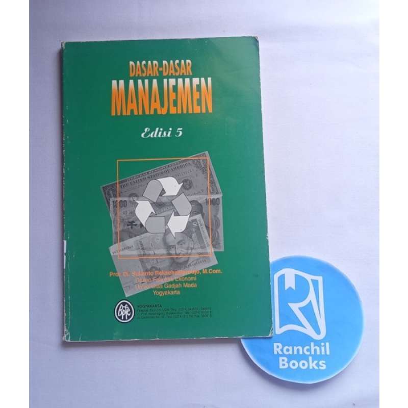 Jual DASAR DASAR MANAJEMEN EDISI 5 PROF DR SUKANTO REKSOHADIPRODJO BUKU ... Jual DASAR DASAR MANAJEMEN EDISI 5 PROF DR SUKANTO REKSOHADIPRODJO BUKU ...