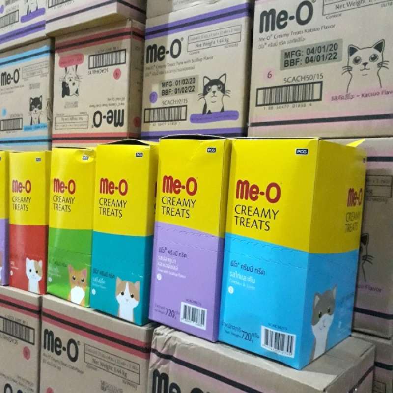 Promo OEM Meo Creamy Treats 1box isi 12/Meo Liquid All Varian Rasa ...