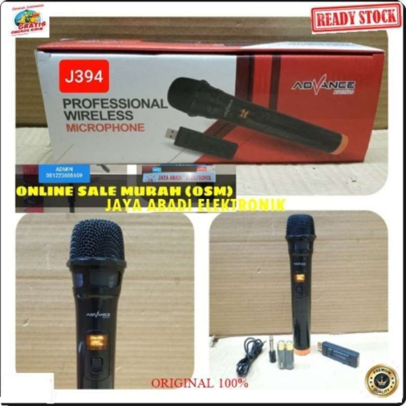 Jual Advance Mic Wireless Handle Single Usb Uhf Digital Lcd Mikrophone ...