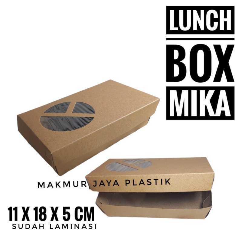 Jual LUNCH BOX MIKA PAPER BOX KRAFT DUS COKLAT UKURAN M di Seller ...