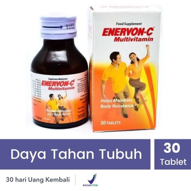 Jual Enervon C Suplemen Kesehatan Botol 500mg [30 Tablet] di Seller ...