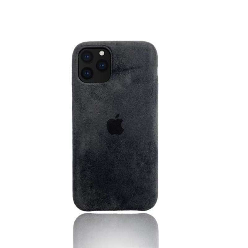 Promo Casing Suede Leather Case Apple logo Hardcase iPhone 12 Mini Pro ...