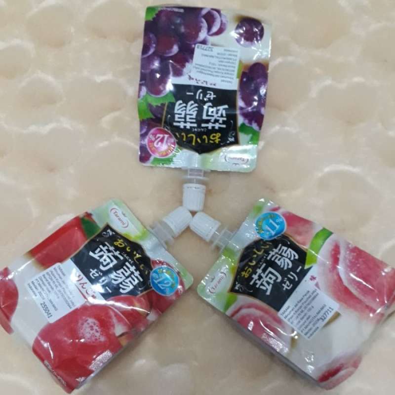 Jual Minuman jeli rasa buah (3 varian) Tarami konjac pouched jelly 150g ...