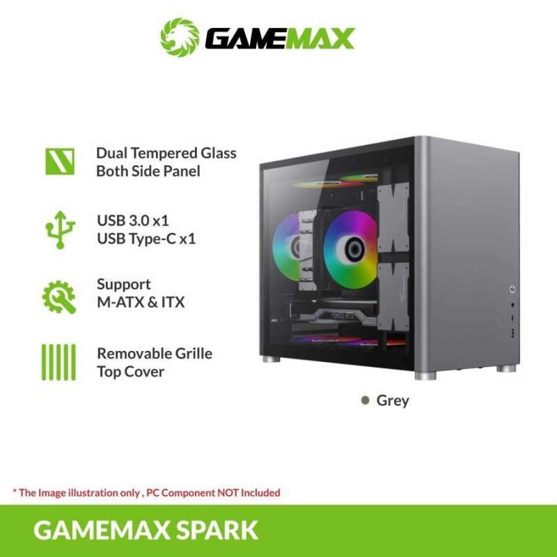 Jual Casing Komputer - Pc Case Gaming Gamemax Spark M-atx - Hitam Di Seller Mantap Baru - Mantap ...