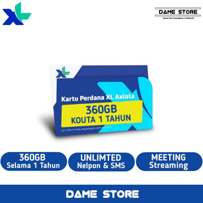 Jual Kartu Perdana XL Prabayar 360GB 1 Tahun di Seller Dame Store ...