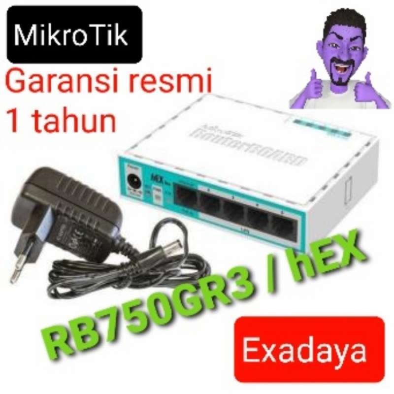 Promo Mikrotik Routerboard Rb750Gr3 ( Hex ) 5 Port Gigabit Diskon 11% ...