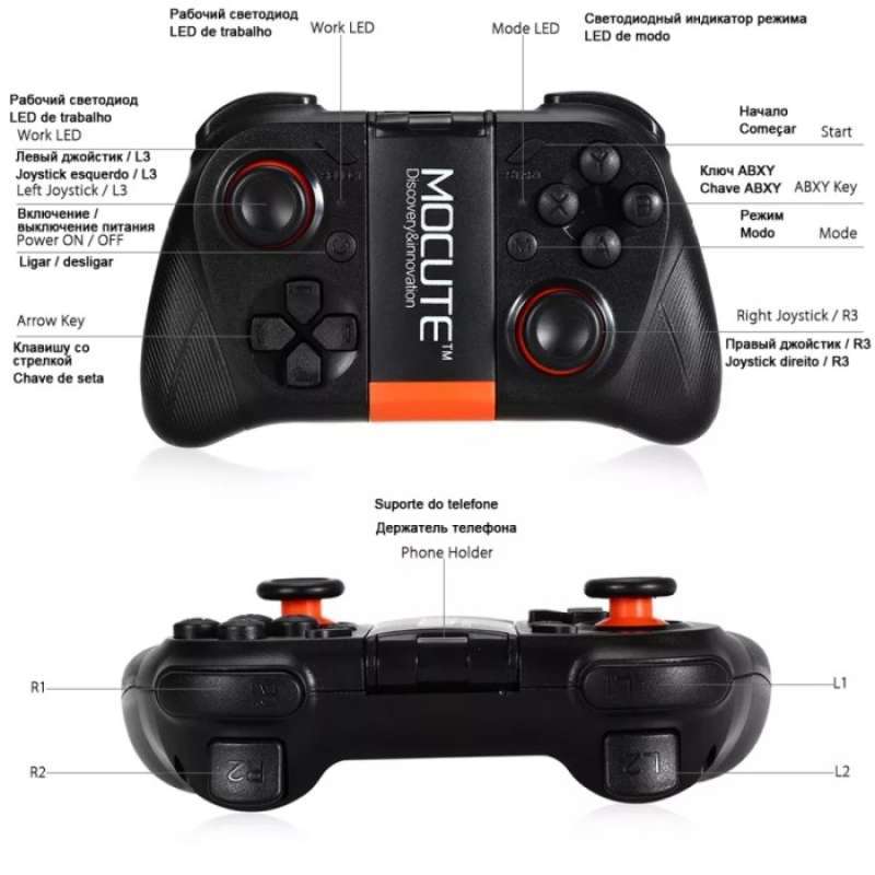 Jual Joystick Bluetooth Android Gamepad Bluetooth Vr Box Controller 050 ...