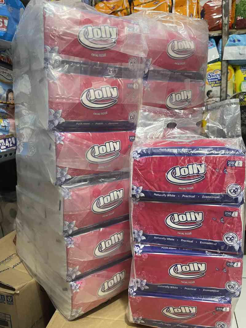 Jual [ 1 Karton ] Jolly Facial Tissue 250 Sheets Tisu 250 S Di Seller ...