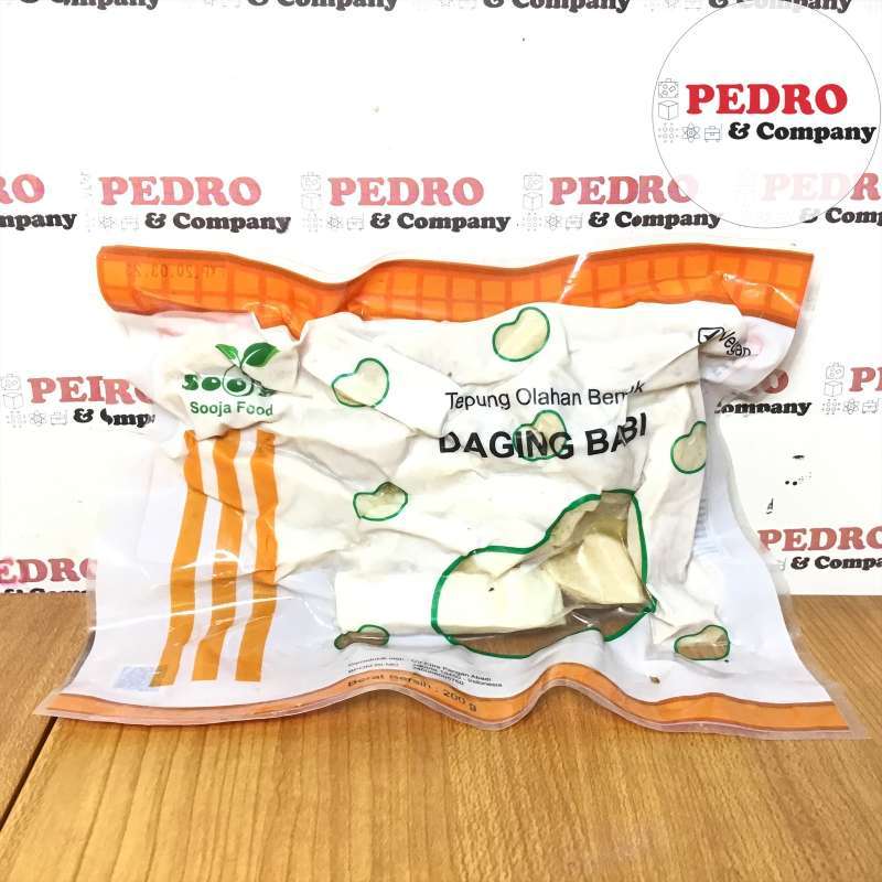 Jual FROZEN sooja food tepung olahan bentuk daging babi 200 gram pork ...