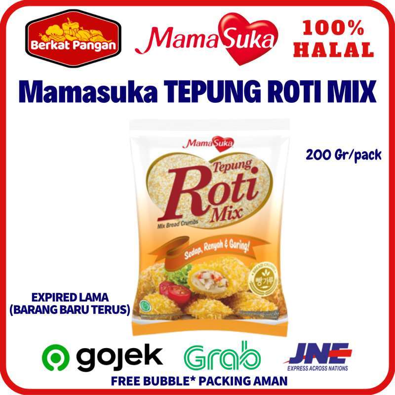 Jual MamaSuka Tepung Roti Mix 200 gr di Seller Berkat Pangan - Melati ...