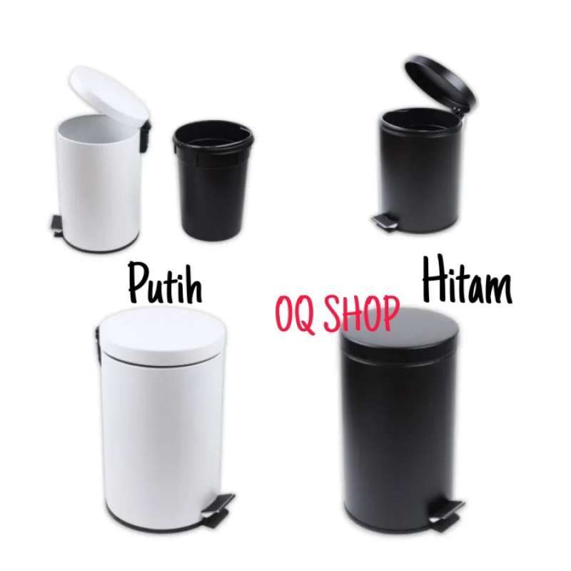 Promo Tempat Sampah Besi Slow Close 12 Ltr/Pedal Bin Slow Close Matt Round Diskon 10% di Seller ...