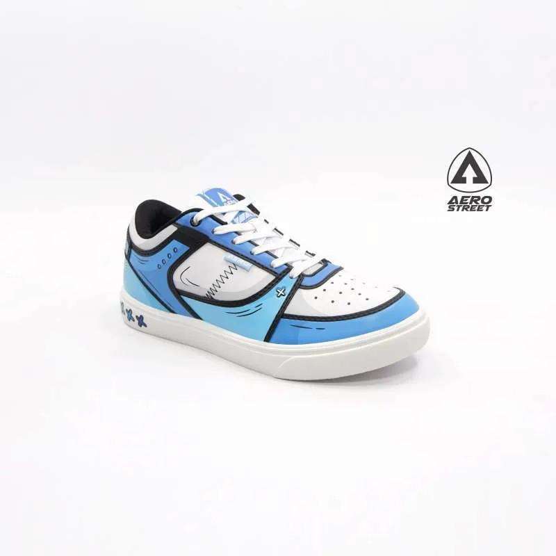 Jual Sepatu Limited Edition Aerostreet 2D Hoops Low Putih Biru Muda di ...