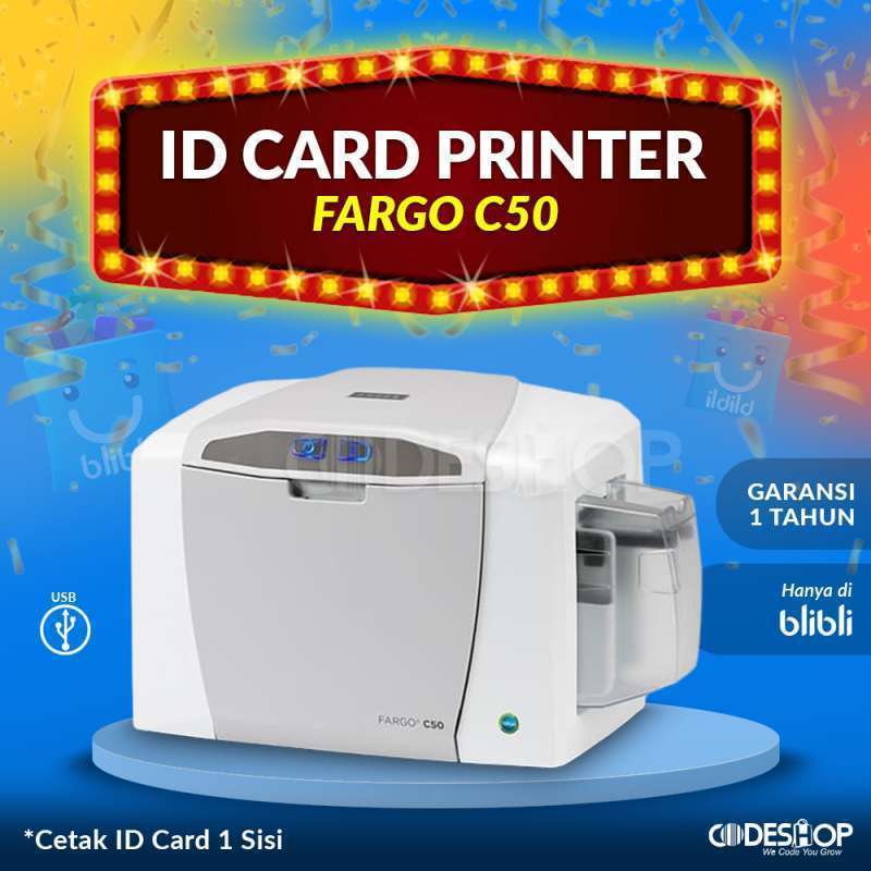 Jual Fargo C50 | C 50 Id Card Printer Single Side Cetak Kartu Pvc Di Seller Codeshop Jakarta ...