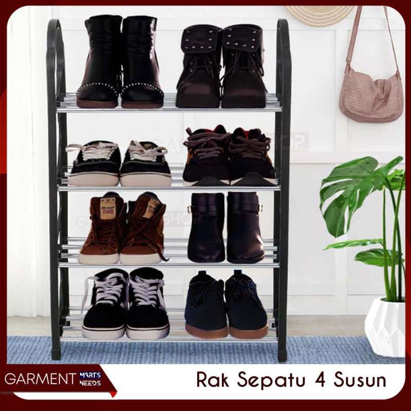 Promo Rak Sepatu Sandal 4 Susun Portable Bongkar Pasang Kitchen Rack ...