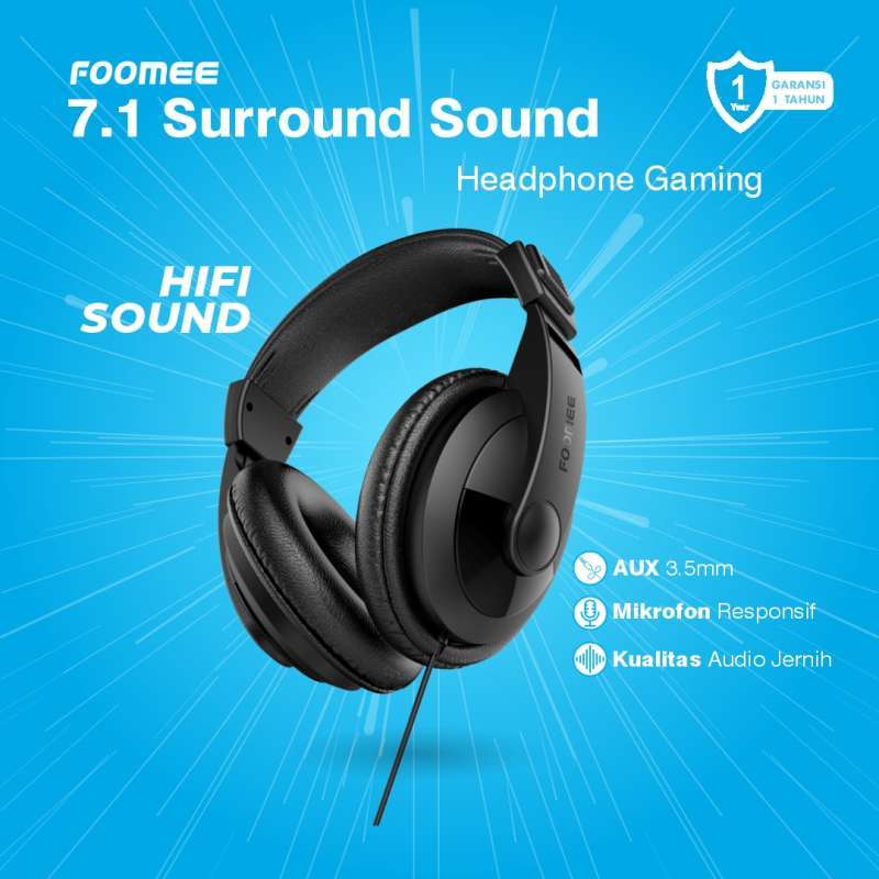 Jual Foomee Qg19 Gaming Headphone Hd Headset Over Ear Music Di Seller ...
