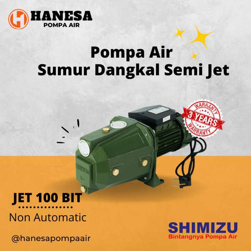 Jual Shimizu Jet 100 Bit Pompa Air Sumur Dangkal Non Otomatis Di Seller Hanesa Pompa Air ...