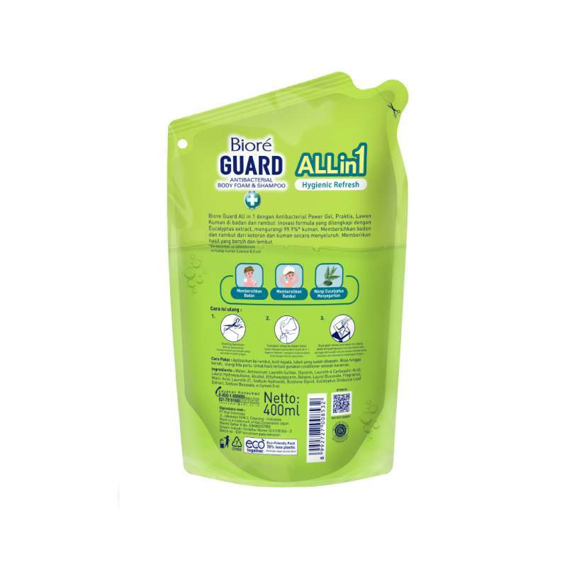 Promo Biore Guard All In 1 Hygienic Refresh Anti Bakteri Shampoo ...