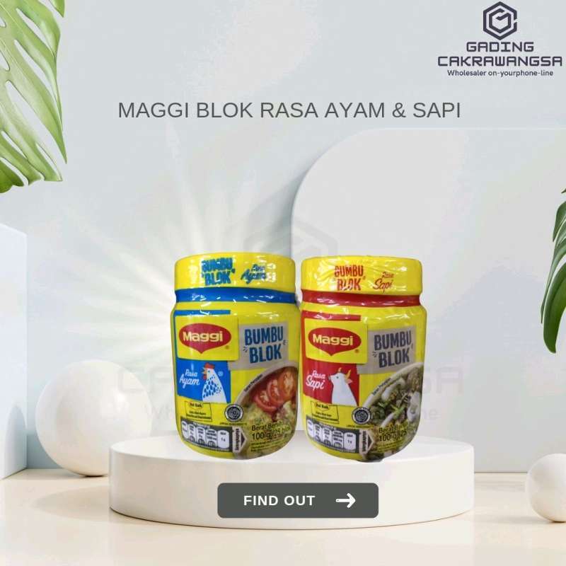 Jual Maggi blok rasa ayam dan sapi penyedap rasa 100gr di Seller ...