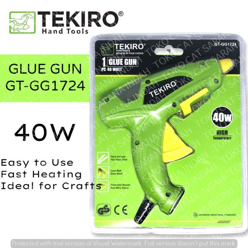 Jual GLUE GUN TEKIRO 40 WATT ALAT LEM TEMBAK UKURAN BESAR GLUE STICK di ...
