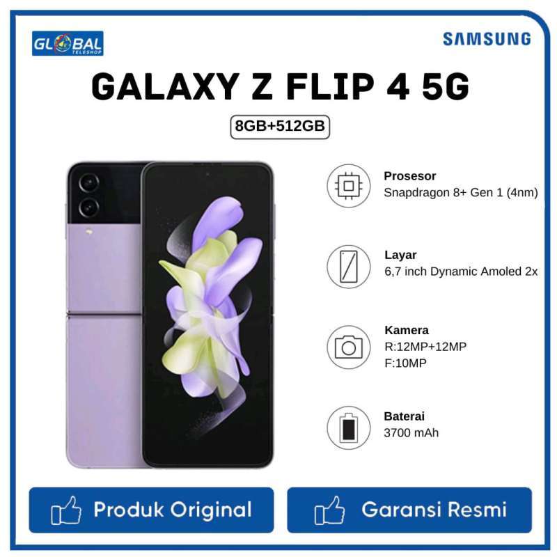 Jual Samsung Galaxy Z Flip4 5G Smartphone [8GB/512GB] di Seller Global ...