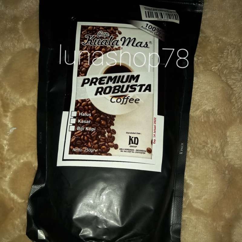 Jual Kopi Robusta premium halus cap Kuala Mas premium Robusta coffee ...