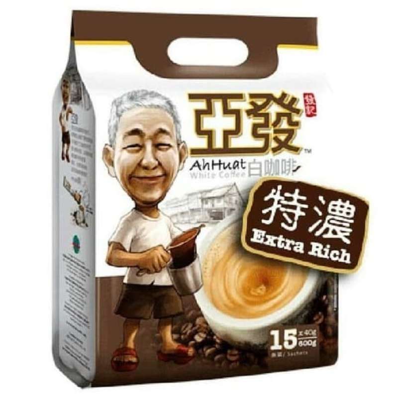 Jual Kopi putih Ahuat Ah Huat white coffee extra rich lebih kaw di ...