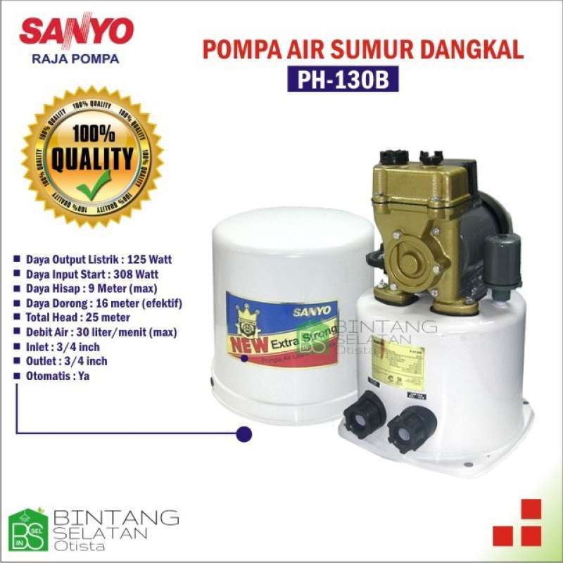 Jual Sanyo Ph-130 B Pompa Air Sumur Dangkal / Water Pump / Ph 130 B Di ...