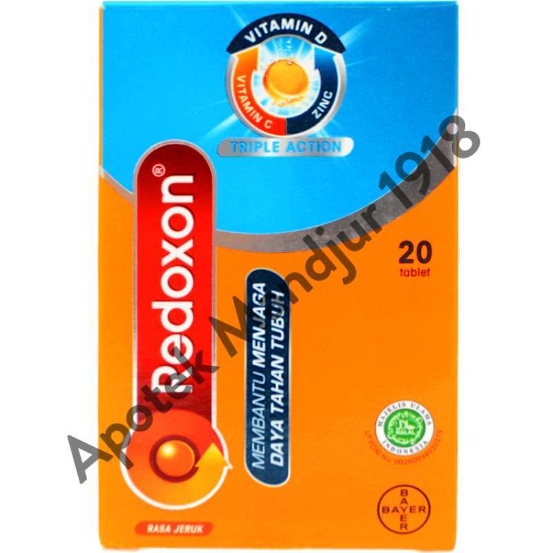 Jual Redoxon Triple Action Effervescent 20 Tablet - Suplemen Imunitas ...