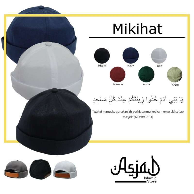 Jual Peci Miki Hat di Seller Asjad Islamic Store - Tanjung Mulia, Kota Medan | Blibli