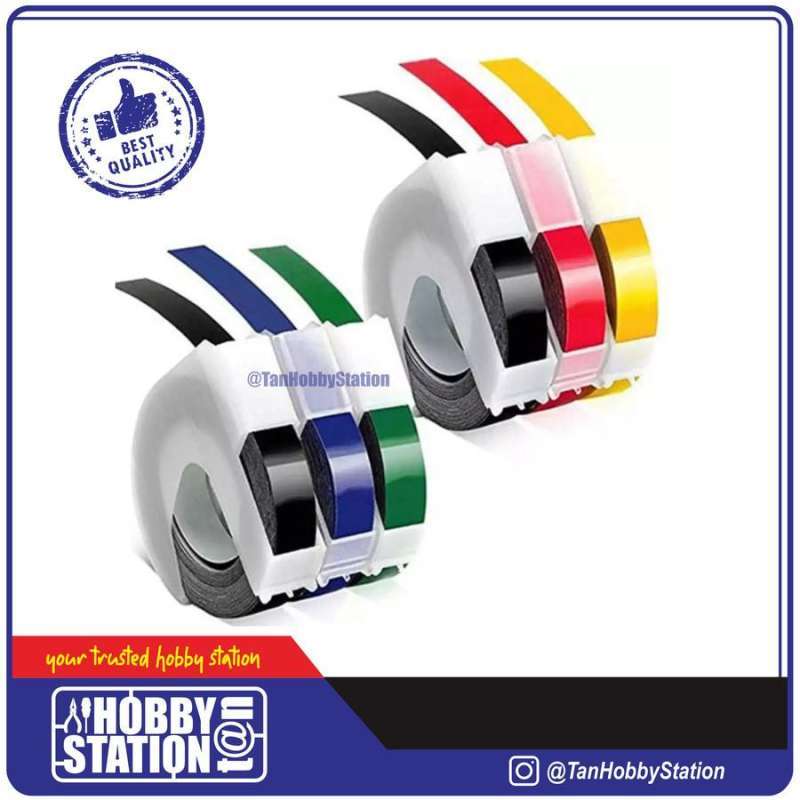 Jual Dymo Tape 9mm Panel Line Scribing Guide Model Kit Gunpla - Hitam ...