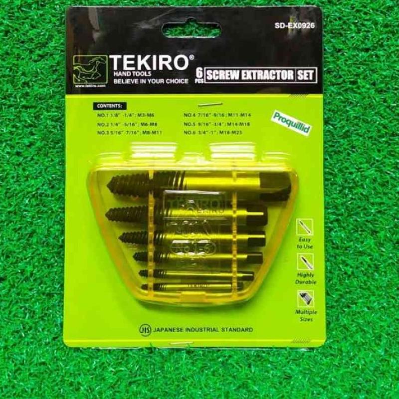 Jual Hand Tap Ulir Balik Drat Kiri Baut Patah Screw Extractors Set ...