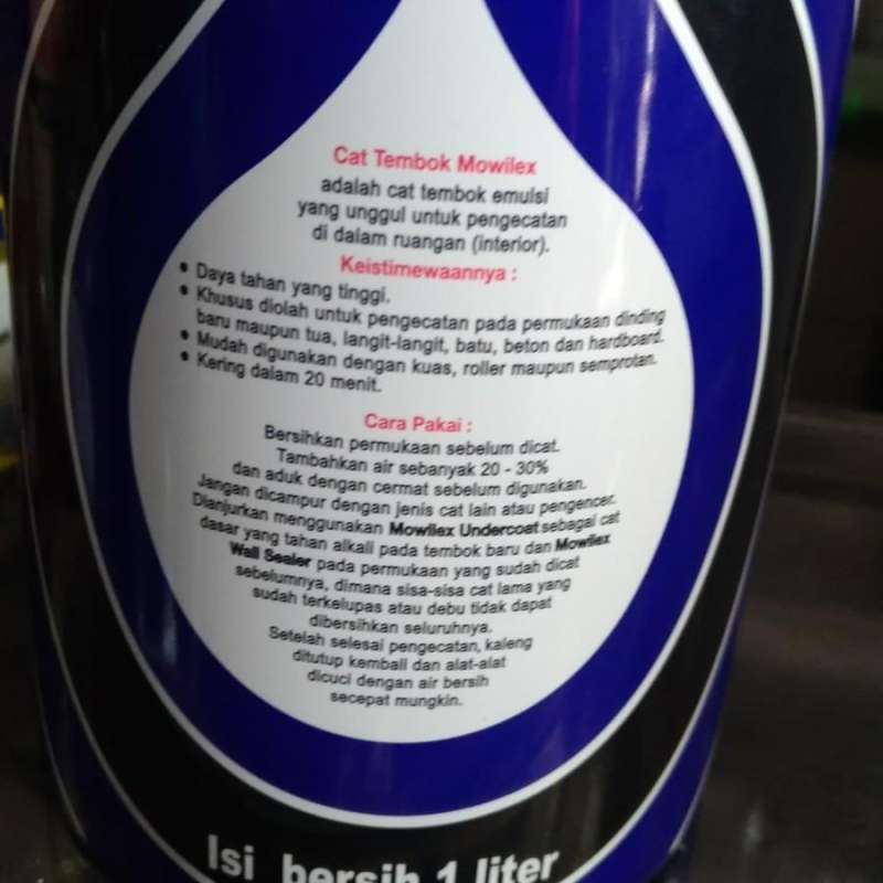 Jual Cat Mowilex E100 Putih Interior 1liter Di Seller Cahaya Abadi ...