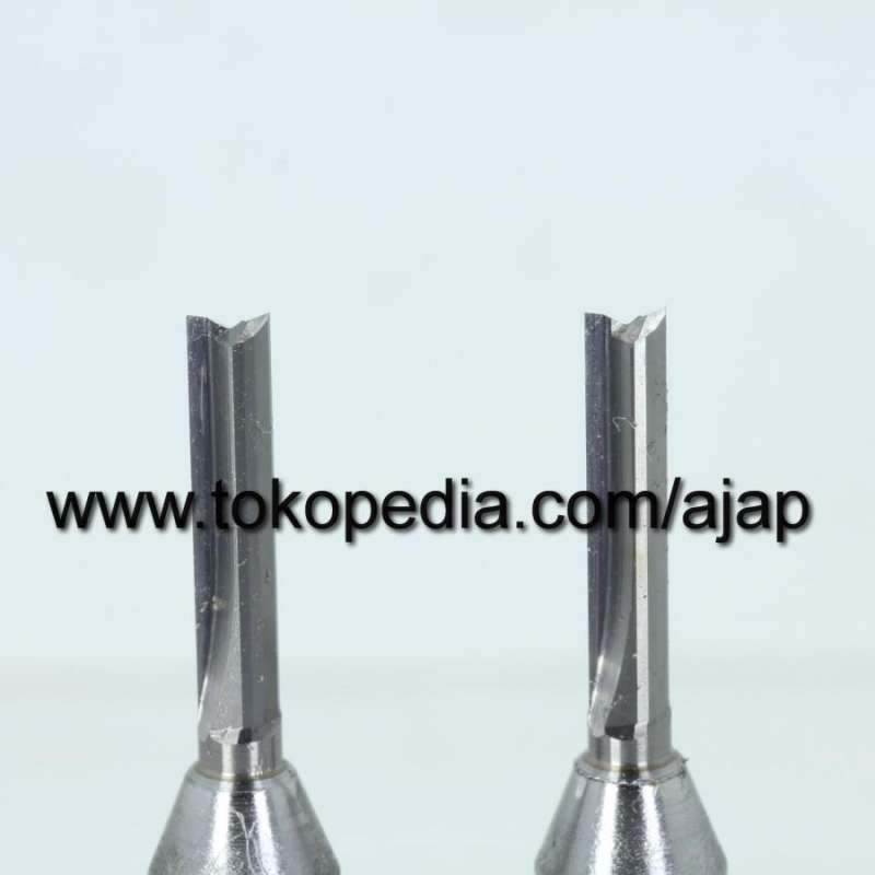 Jual Mata Router Tct 1/4 Inch Double Edge Straight 2f Mata Profil Kayu ...