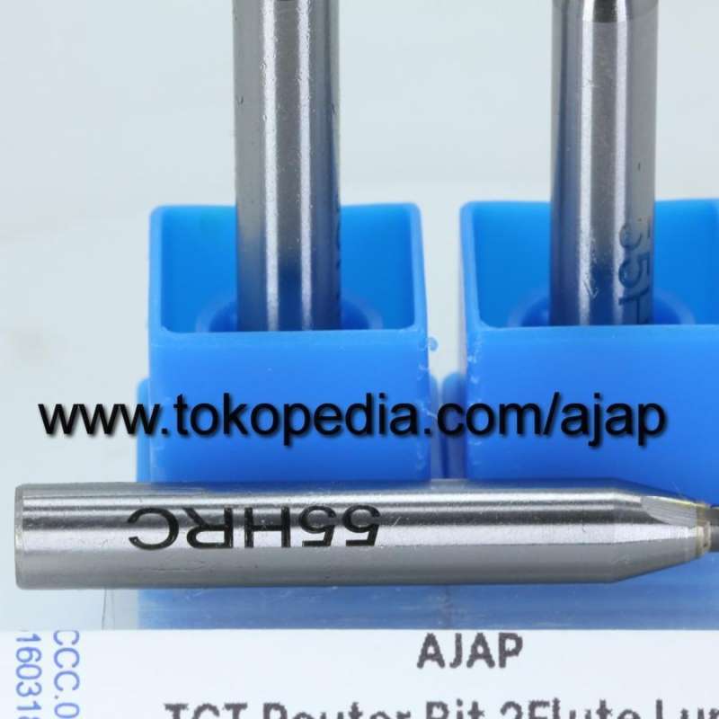 Jual Mata Router Tct 1/4 Inch Double Edge Straight 2f Mata Profil Kayu ...