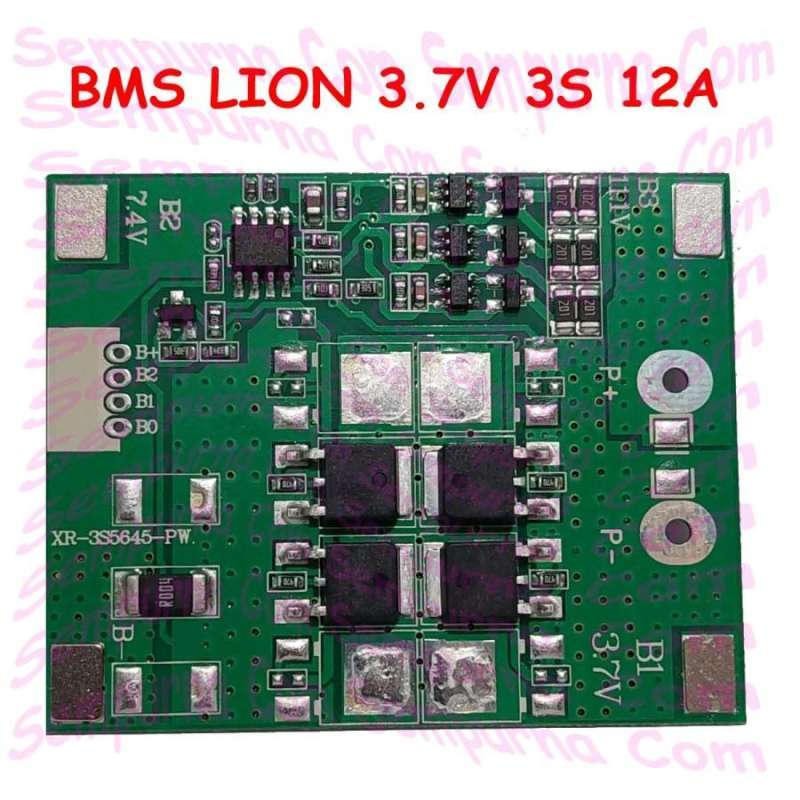 Jual Bms 3s 12v 60a Lithium Battery Charger Protection Board - 3s 12a ...